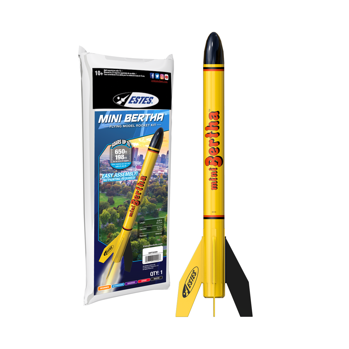 2099 Estes Mini Bertha™ - Beginner – @ModelRocketGuy