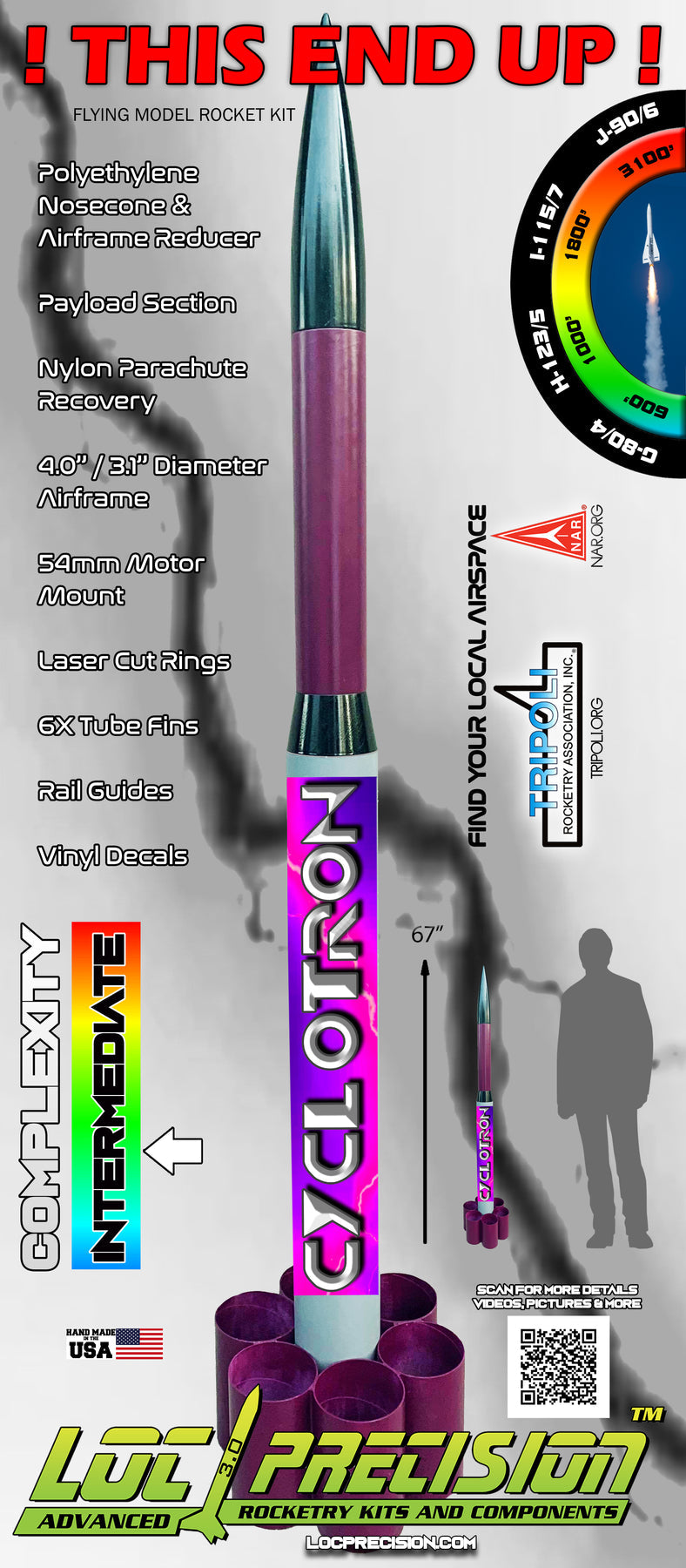 LOC Precision 4" Dia Cyclotron – @ModelRocketGuy