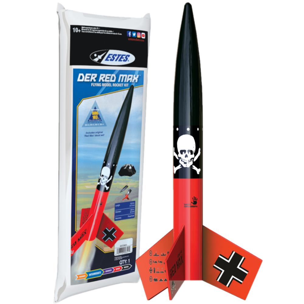 0651 Estes Der Red Max - Skill Level 2 – @ModelRocketGuy
